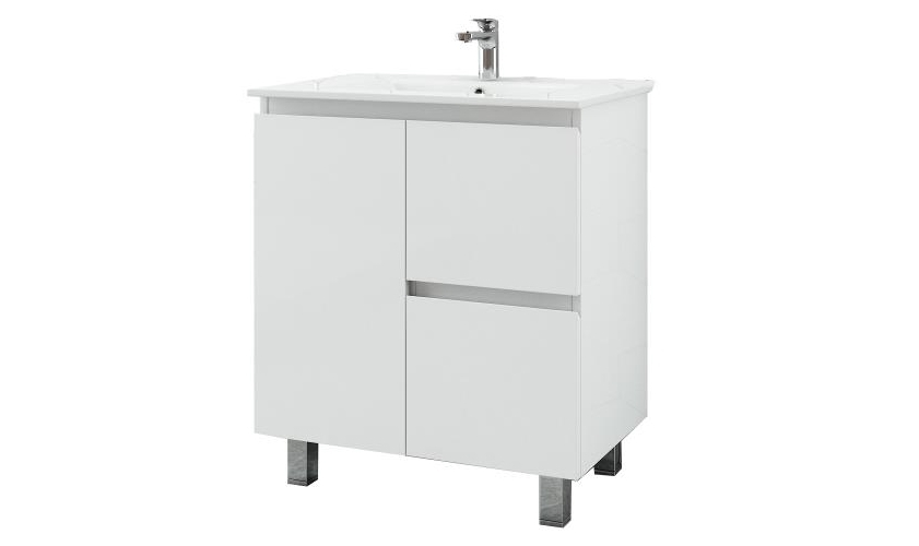 Cartia Ella Ensuite 750mm Waterproof Finger Pull Vanity | Harvey Norman