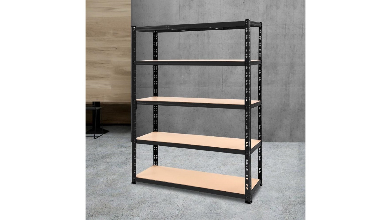 Giantz 1.2m Warehouse Racking Shelving - Matte Black | Harvey Norman