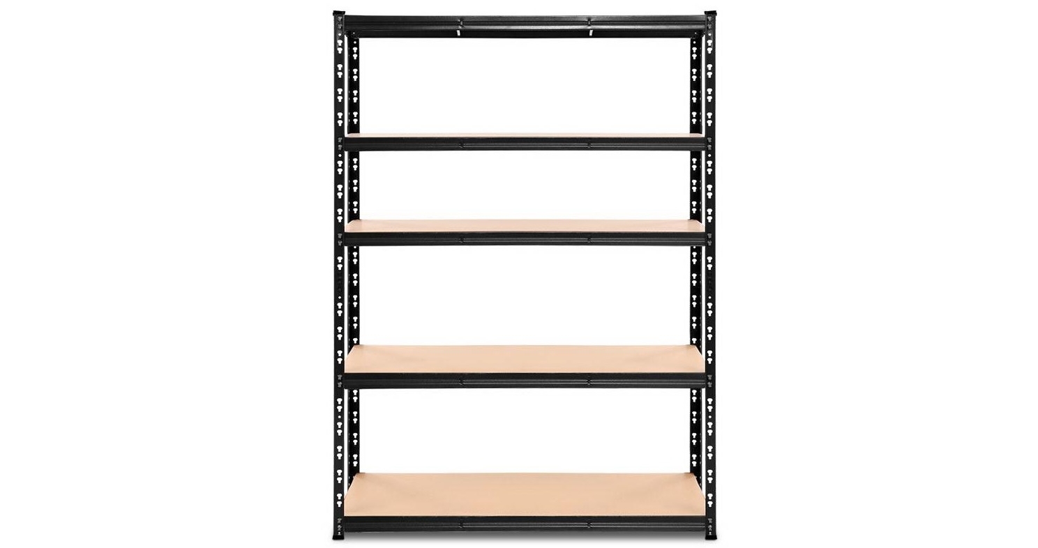 Giantz 1.2m Warehouse Racking Shelving - Matte Black | Harvey Norman