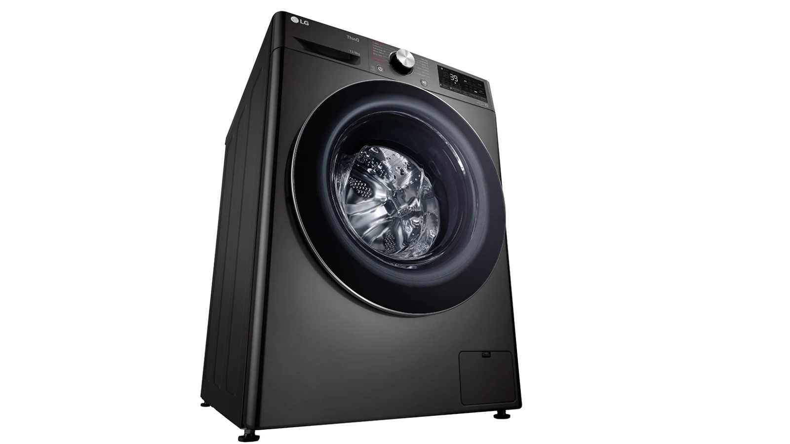 LG 12kg/8kg Series 9 Front Load Washer Dryer Combo with Steam - Black ...