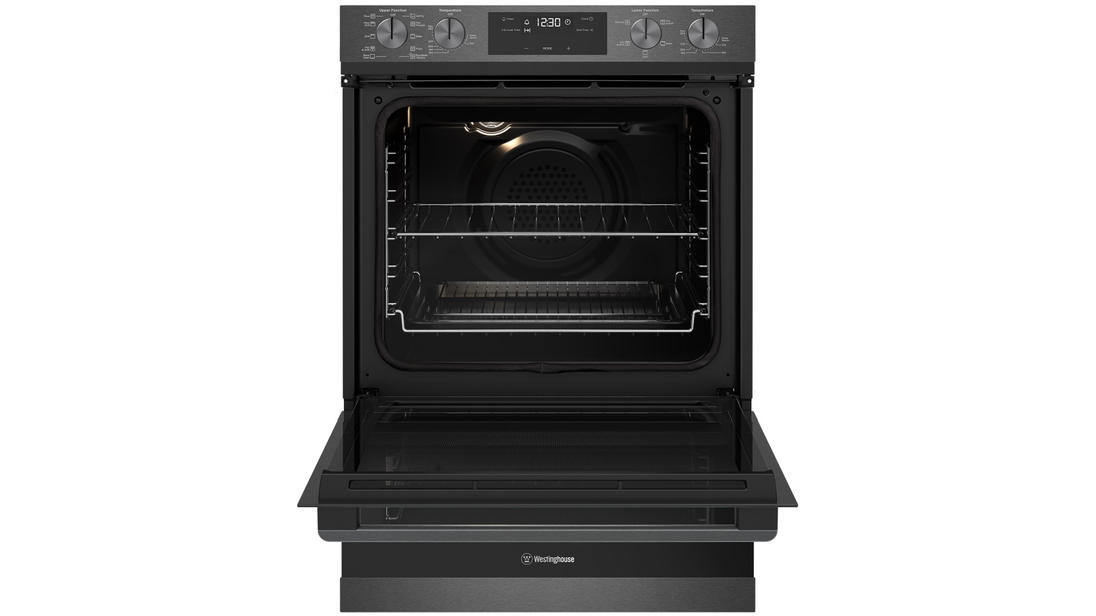 Westinghouse 600mm Dark Stainless Steel Multifunction Duo Oven with ...