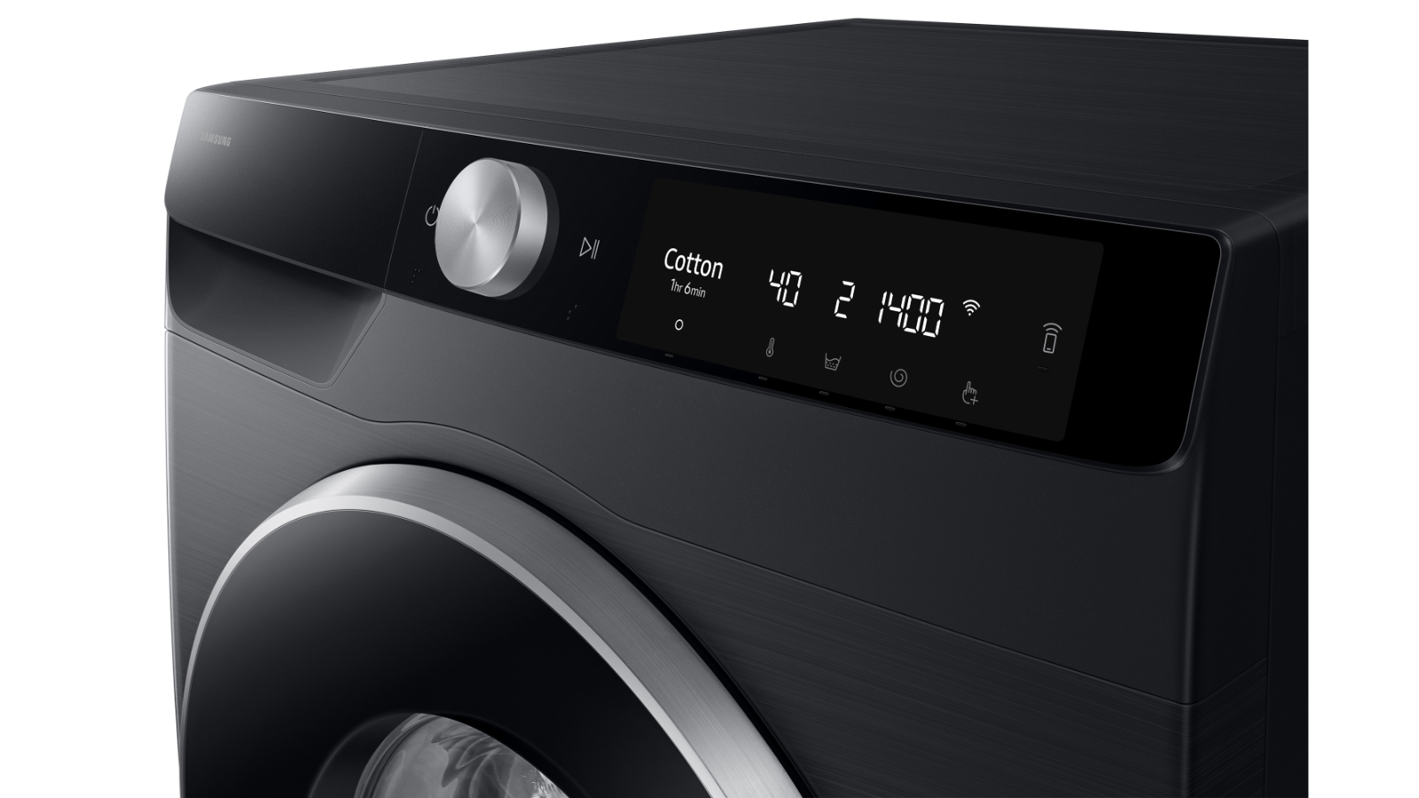 Samsung 9kg Smart Front Load Washer - Black | Harvey Norman