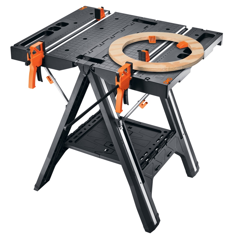 Worx Pegasus Multi-Function Work Table and Sawhorse with Quick Clamps ...