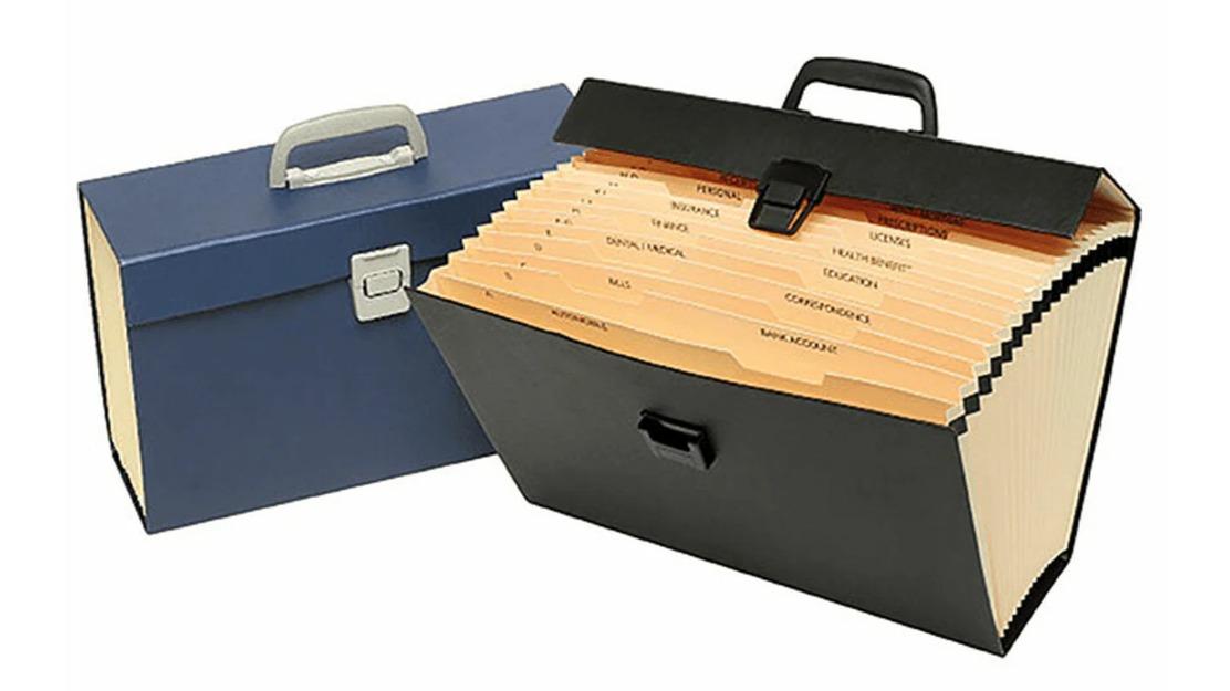 Marbig Carry File Foolscap Document Sorter | Harvey Norman