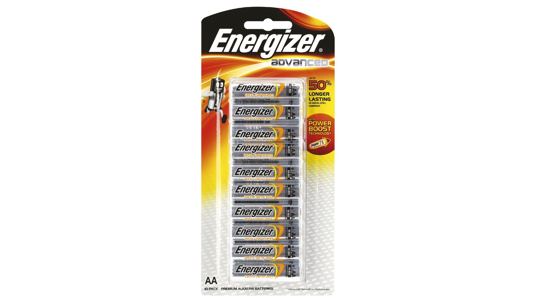 Energizer Advanced AA Battery - 10 Pack | Harvey Norman