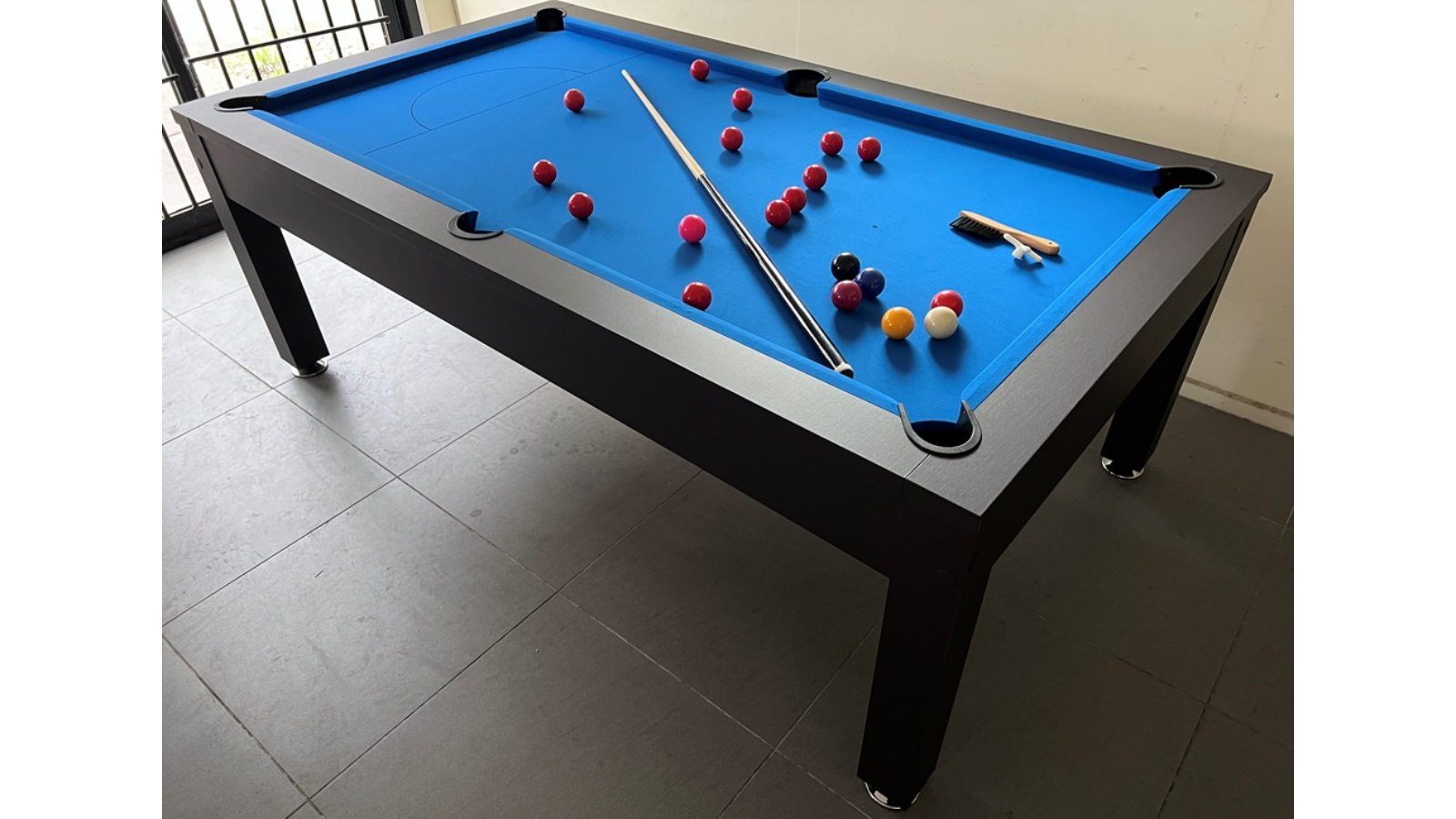 Ksports Pub Size Pool Table 7FT Snooker Billiard Table with Dining ...