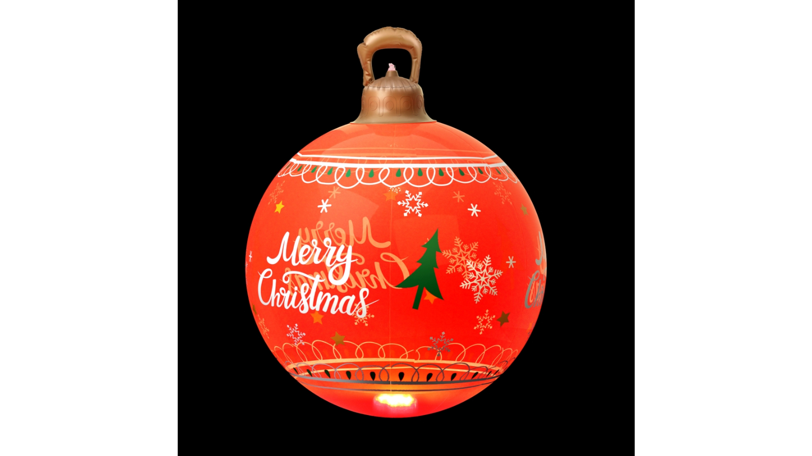 Jingle Jollys Christmas Inflatable LED Giant Bauble Decoration - Red ...