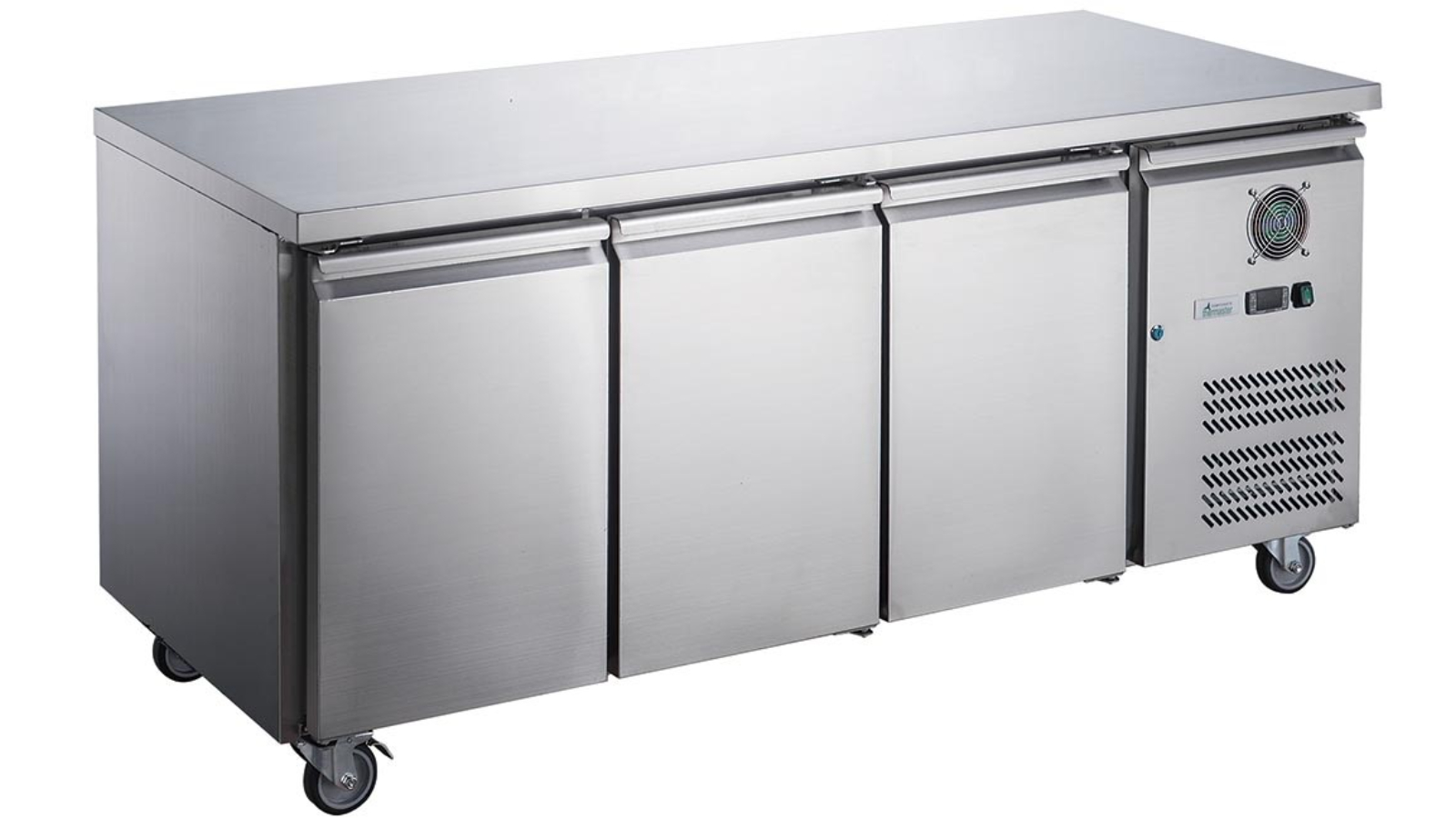 Thermaster Commercial 3-Door Bench Fridge - 339 Litre | Harvey Norman