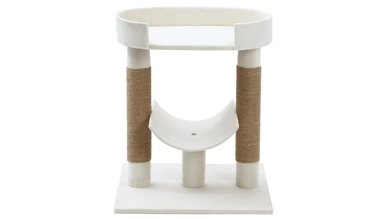 YES4PETS Catsby Ascot Cat Tree - Beige 45 x 45 x 53.5cm | Harvey Norman