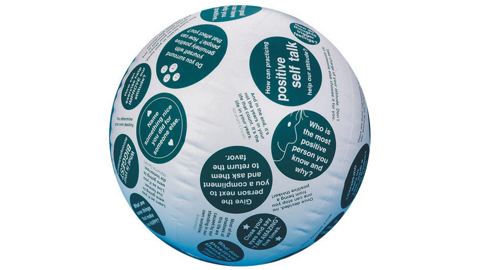 Toss N Talk About Conversation Ball - Positive Attitude | Harvey Norman
