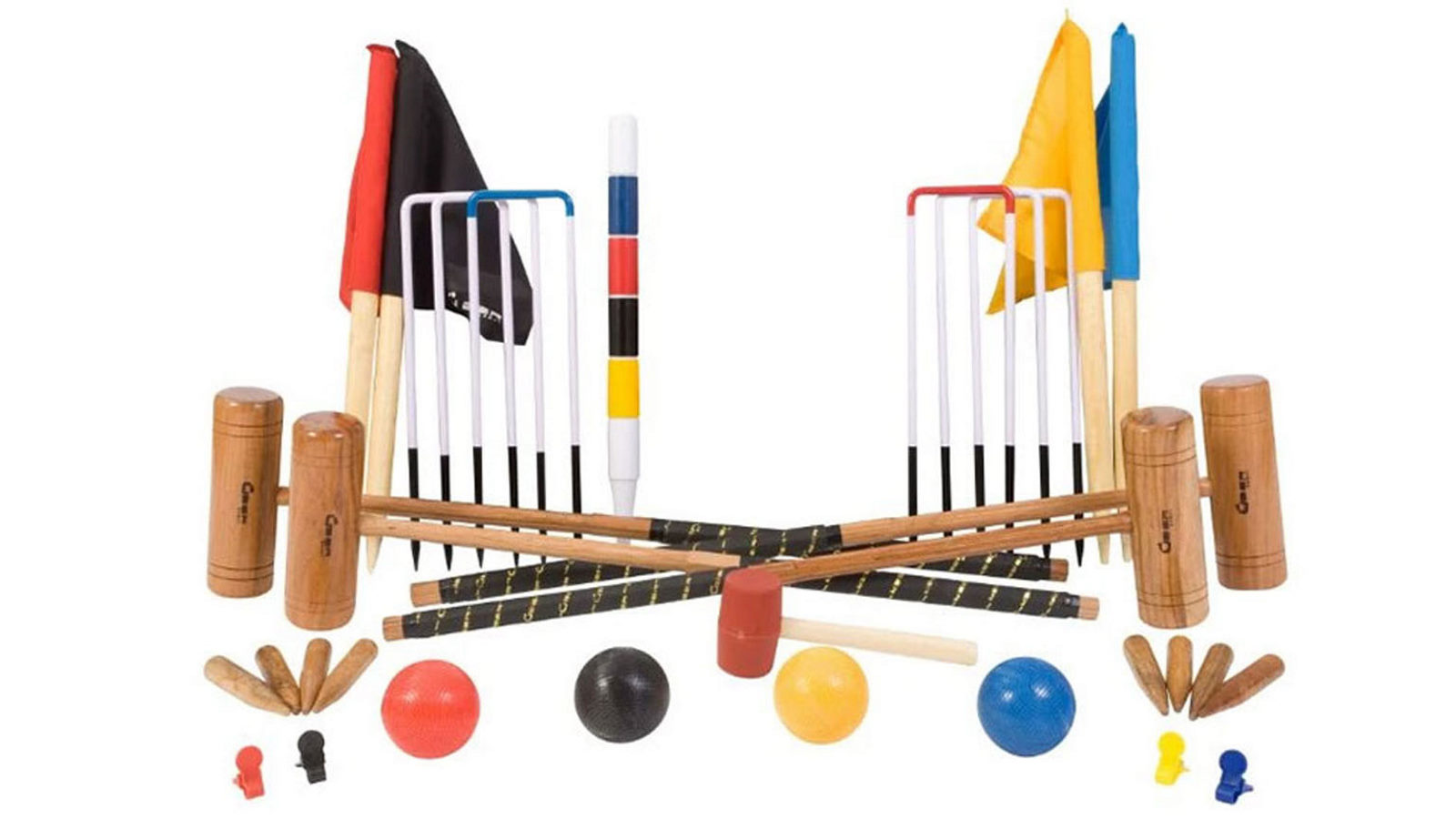 Uber 4 Player Pro Croquet Set with Composite Balls | Harvey Norman