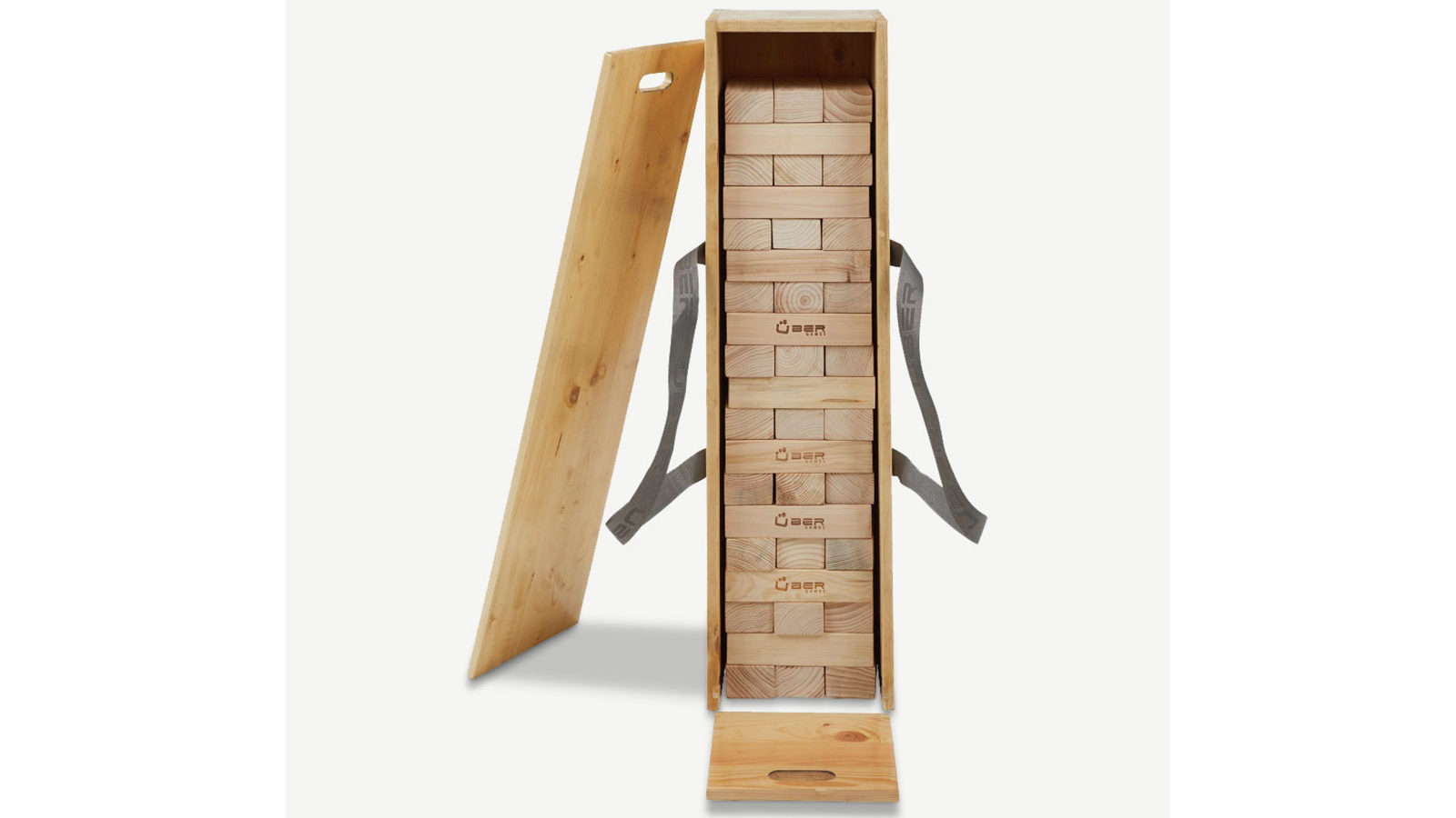 Uber Giant Tumble Tower - Pine in Wooden Case | Harvey Norman