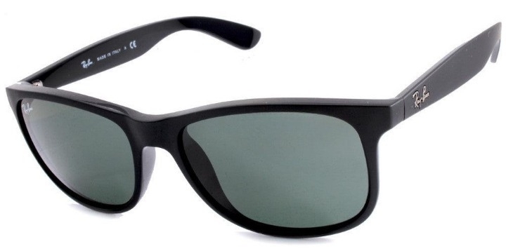 Ray-Ban Andy RB4202 606971 Men's Sunglasses - Matte Black/Dark Grey ...