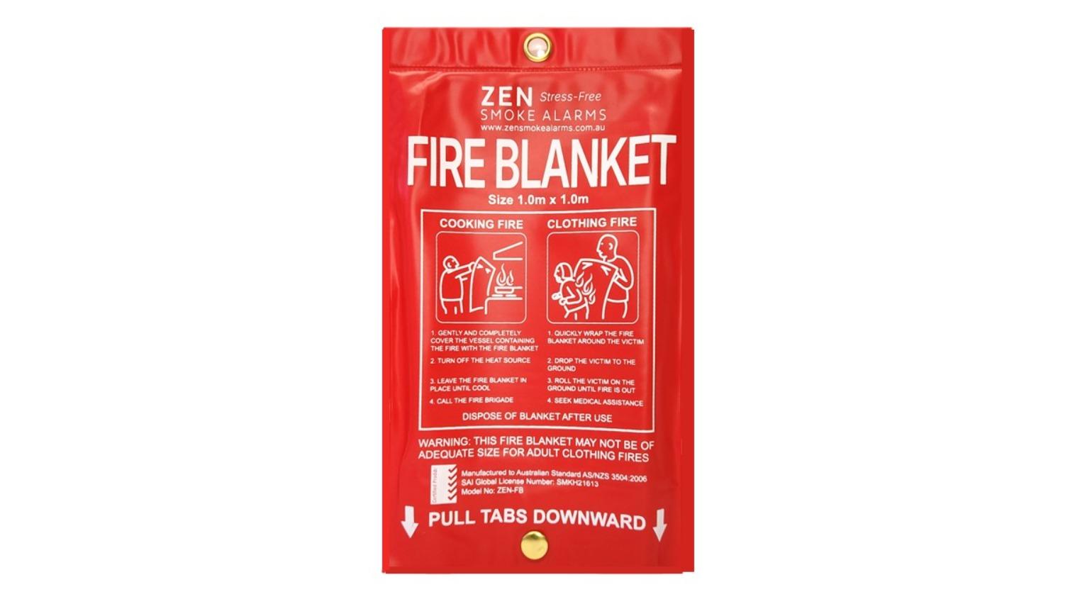 ZEN Smoke Alarms Fire Blanket | Harvey Norman