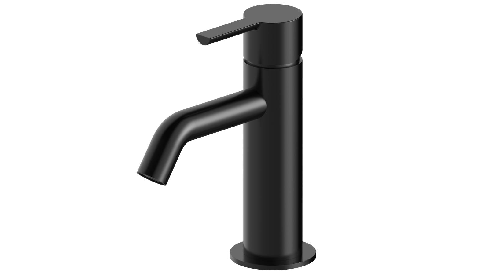 Zucchetti Gill Single Lever Basin Mixer - Matte Black | Harvey Norman