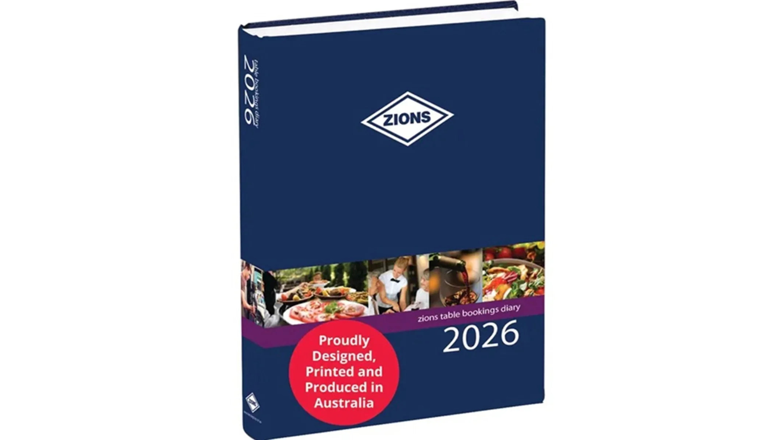 Zions 2026 2-Page Per Day A4 Restaurant Cafe Table Booking Diary Book ...