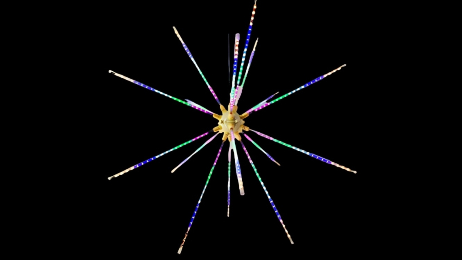Lights Fiesta 640 LED Adjustable Hieght Burst Star Fireworks Christmas ...