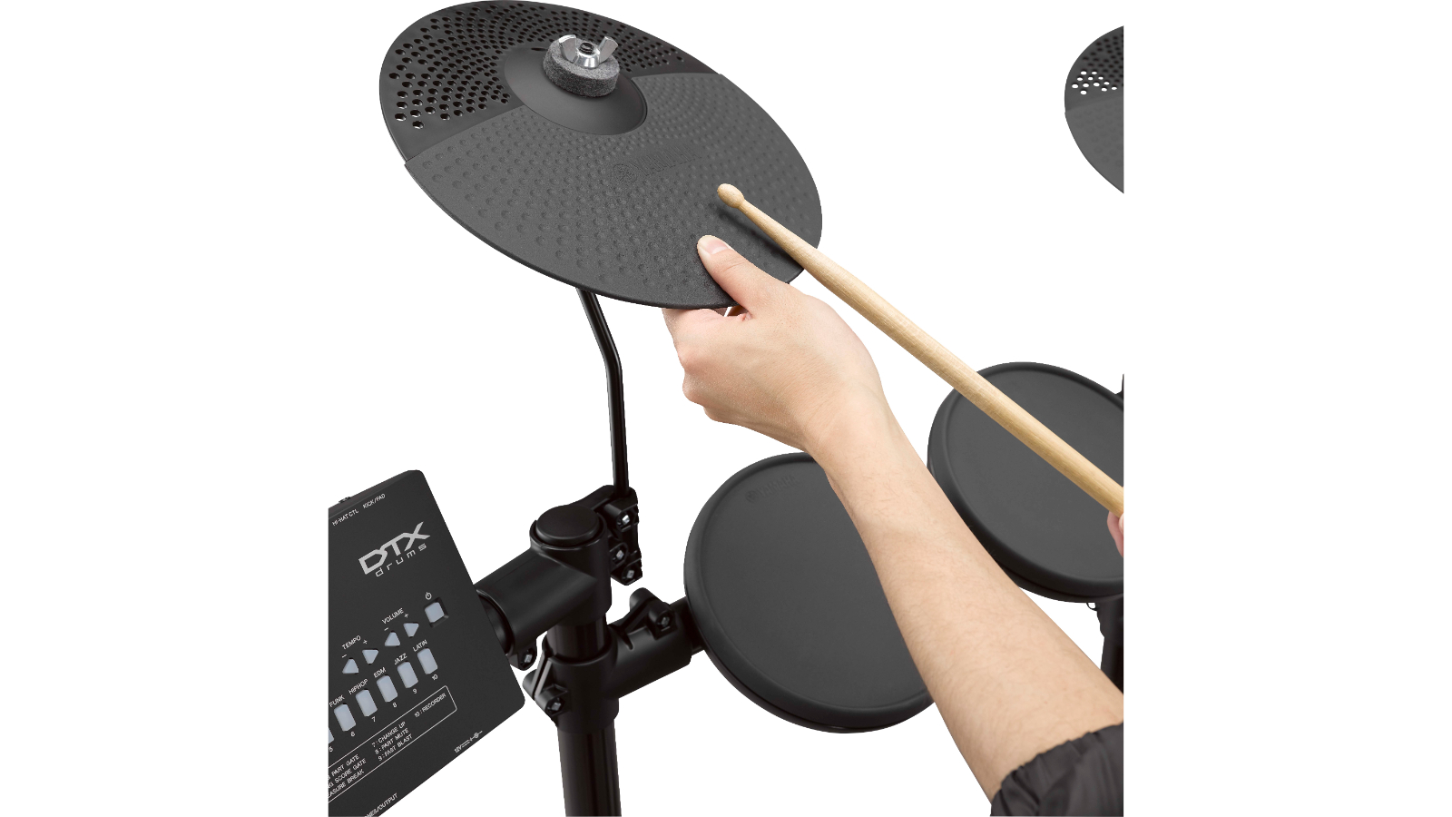 Yamaha DTX402K Electronic Drum Kit - Black | Harvey Norman
