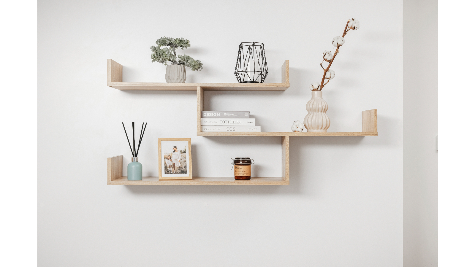 European Cabinetry Zurich Multi-Level Shelf Kit - Natural Oak | Harvey ...
