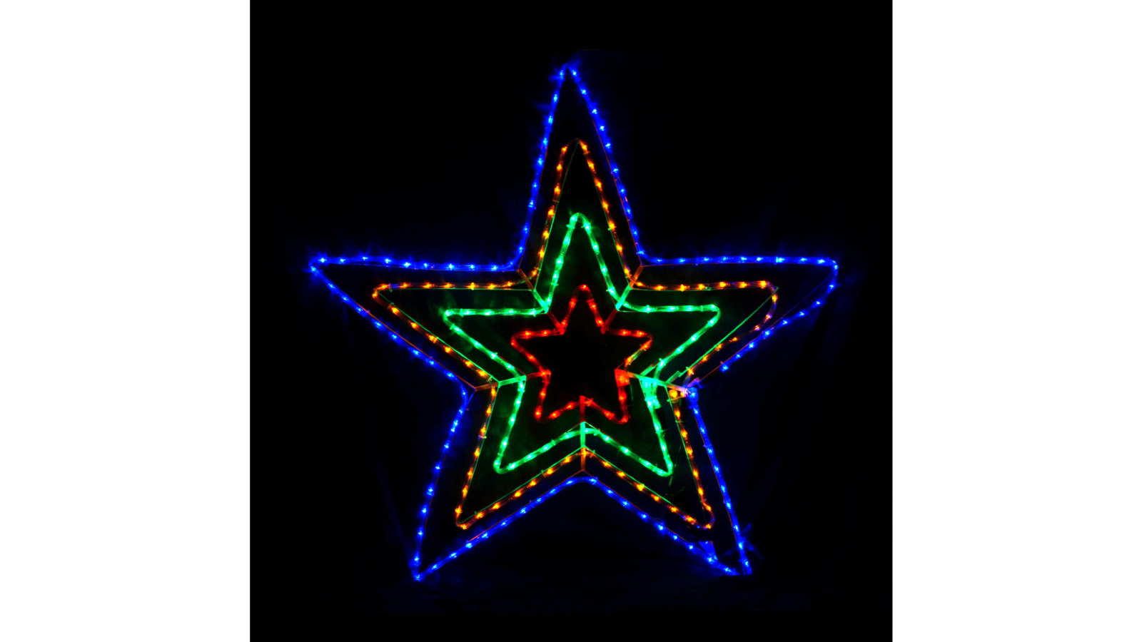 GearZen 4 Layer Star Motif Christmas LED Outdoor Display - 108 x 108cm ...