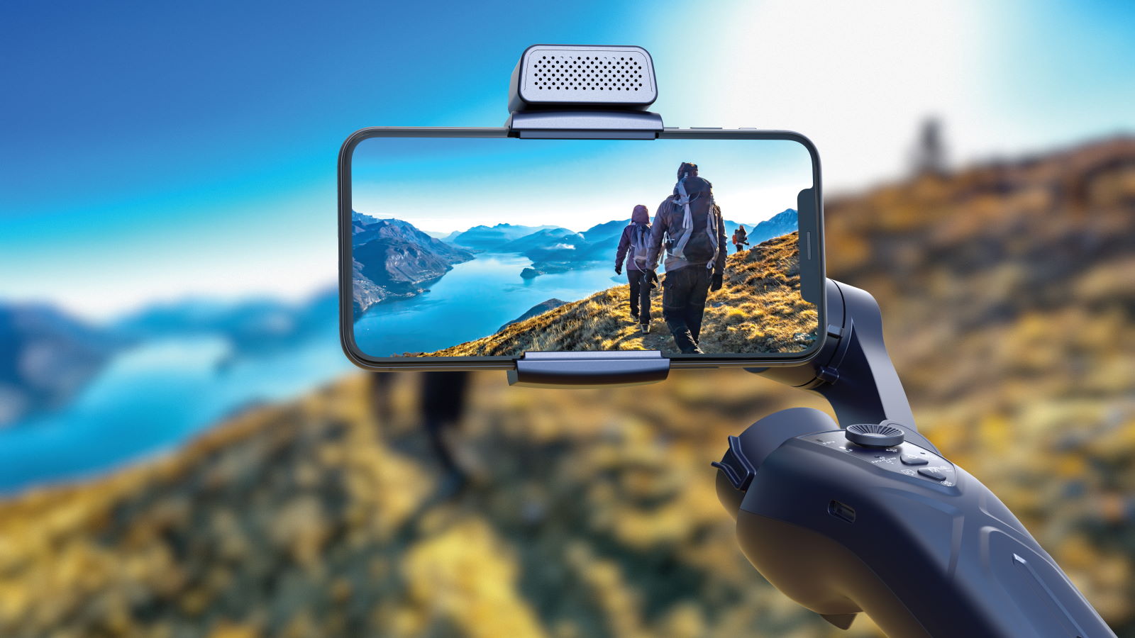 Zero-X 3-Axis Gimbal with AI and Fill Light | Harvey Norman