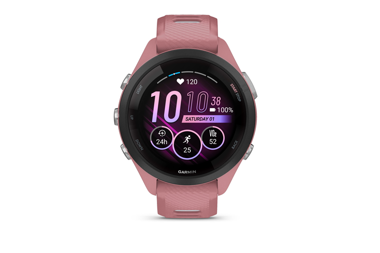 Garmin Forerunner 265S Smart Watch - Black Bezel with Light Pink Case ...