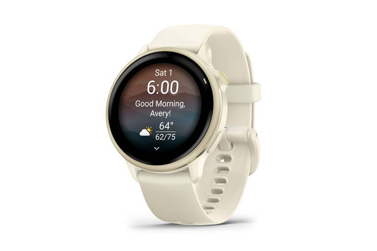 Garmin vivoactive 6 Smart Watch - Bone/Lunar Gold | Harvey Norman