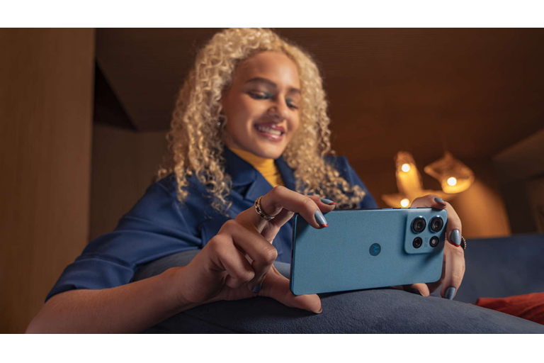 Motorola moto g75 5G 256GB - Aqua Blue + moto buds | Harvey Norman