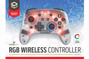 Powerwave Nintendo Switch RGB Wireless Controller - Frost | Domayne