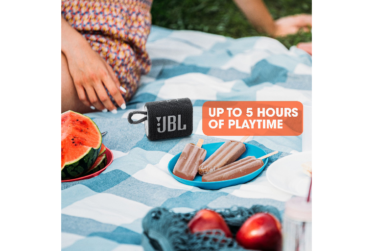 JBL GO 3 Portable Waterproof Speaker | Harvey Norman
