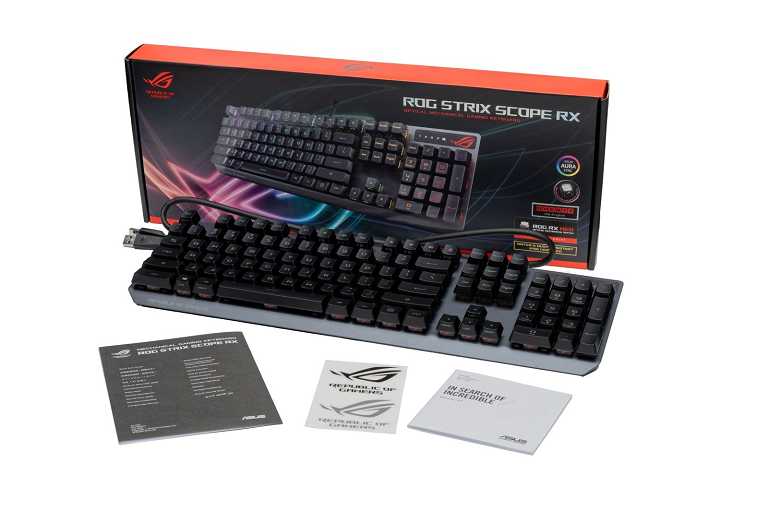 ROG Strix Scope RX Optical Mechanical Gaming Keyboard | Harvey Norman