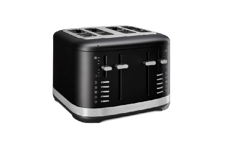 KitchenAid 4 Slice Toaster - Cast Iron Black | Harvey Norman