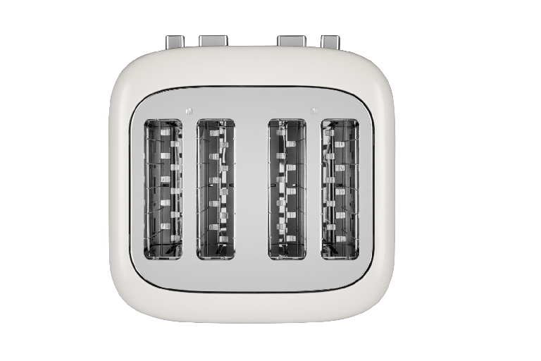KitchenAid 4 Slice Toaster - Porcelain White | Harvey Norman