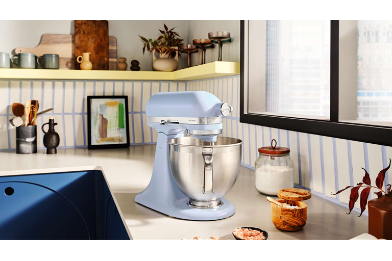 Kitchenaid Artisan Stand Mixer- Blue Salt | Harvey Norman