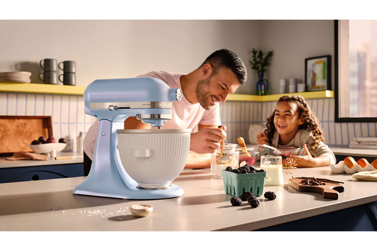 Kitchenaid Artisan Stand Mixer- Blue Salt | Harvey Norman