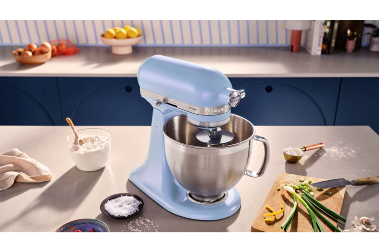 Kitchenaid Artisan Stand Mixer- Blue Salt | Harvey Norman