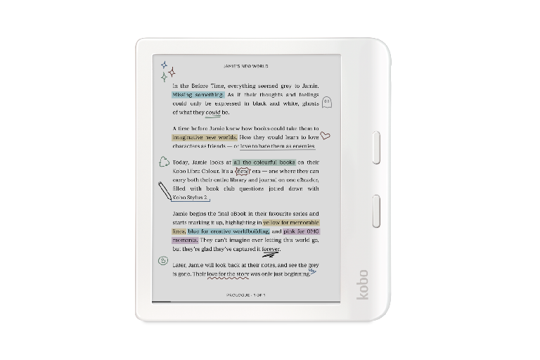 Kobo Libra Colour E-Book Reader - Black | Harvey Norman