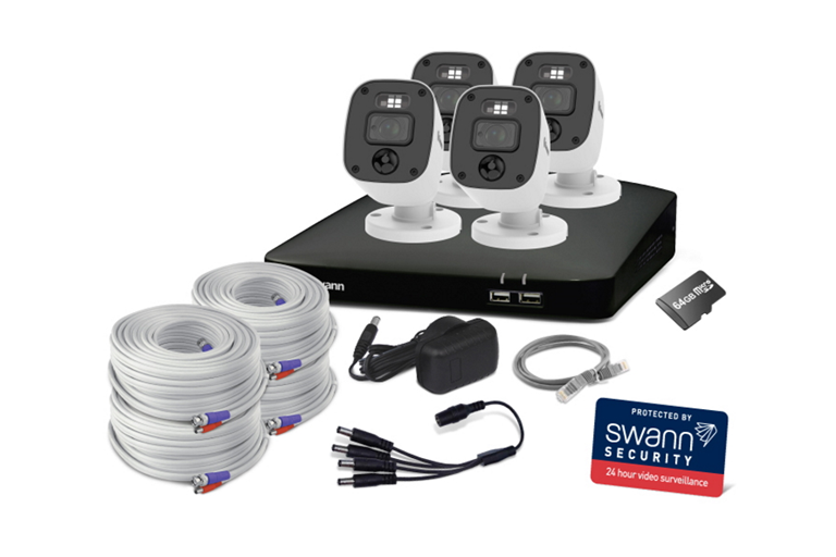 Swann Home 4 Camera 4 Channel 1080p Full HD DVR Security System with ...