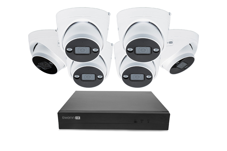 Swann AdvancedX Wired NVR Security System with 6 Dome Camera Kit ...