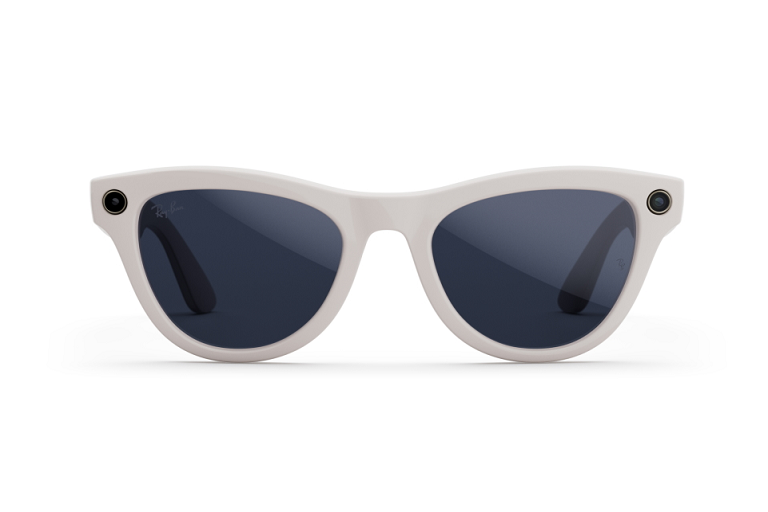 Ray-Ban Meta Skyler Gen 2 AI Glasses - Shiny Chalky Grey Frame with ...