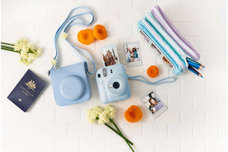 instax mini 12 Instant Photo Kit - Pastel Blue | Harvey Norman