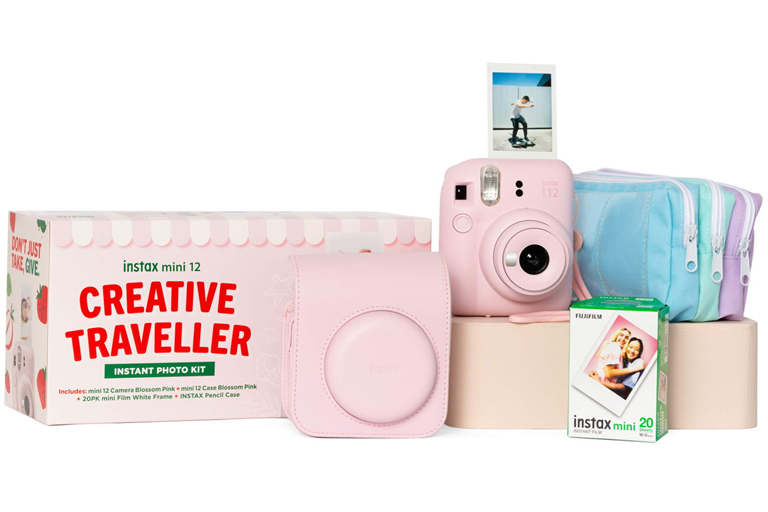 instax mini 12 Instant Photo Kit - Blossom Pink | Harvey Norman