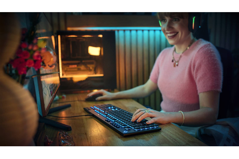 Logitech G915 X Low-Profile Wired Gaming Keyboard - Black | Harvey Norman