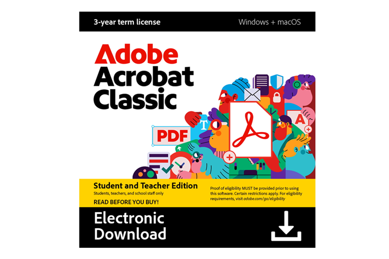 Adobe Acrobat Classic Student and Teacher Edition Digital Download - 3 ...