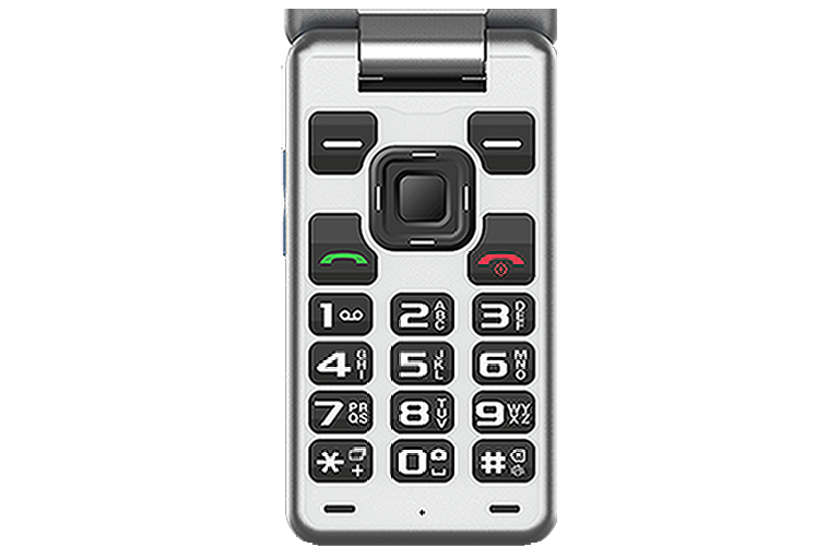 Aspera F42 4G Flip Phone - Titanium | Harvey Norman