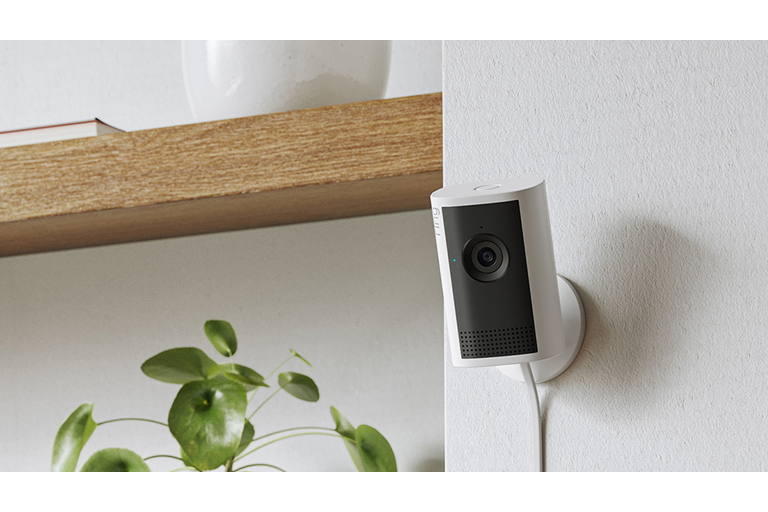 Ring Indoor Camera Plus 2K Plug-In Security Camera - White | Harvey Norman