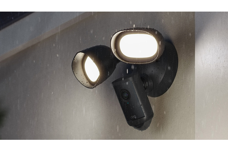 Ring Floodlight Camera Pro (2nd Gen) 4K Wired - Black | Harvey Norman