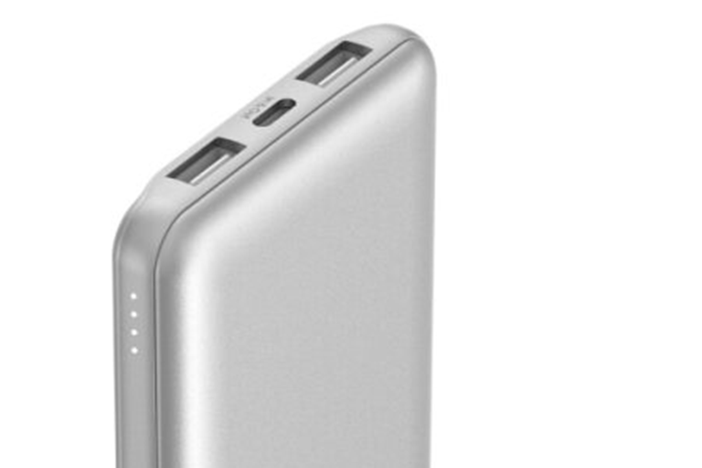 Belkin BoostCharge 3-Port 10K Power Bank (Silver) + USB-A to USB-C ...