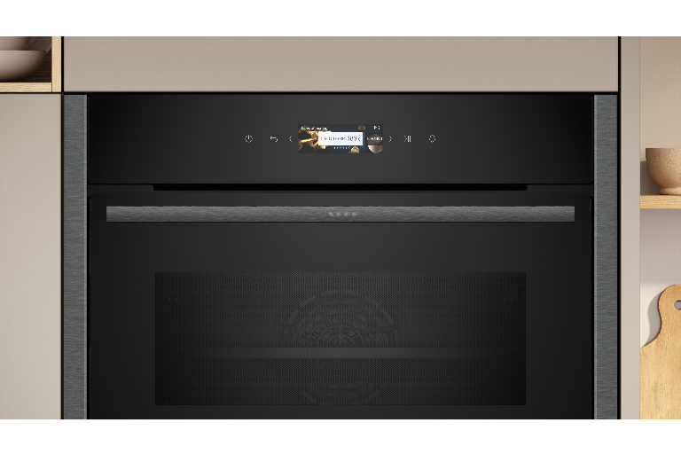 Neff Built-in Compact Oven with Microwave Function - Graphite Grey ...