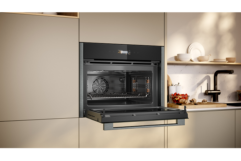 Neff Built-in Compact Oven with Microwave Function - Graphite Grey ...